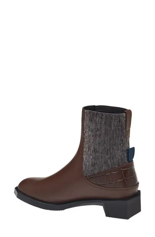 4CCCCEES Forma Ena Croc Embossed Leather Bootie