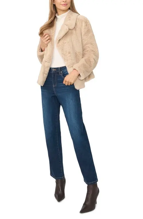 Halogen Double Breasted Faux Fur Peacoat