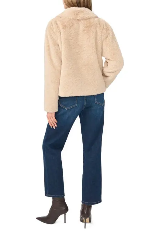 Halogen Double Breasted Faux Fur Peacoat