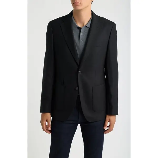 BOSS Hutson Wool Sport Coat - Black