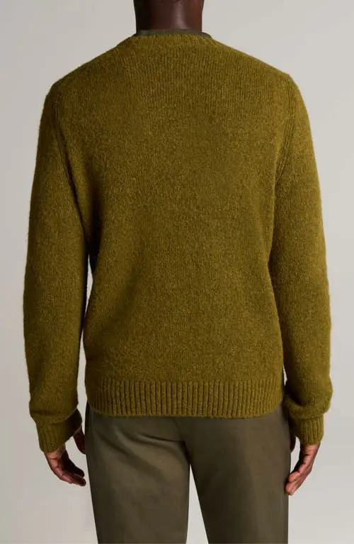 Vince Mottled Marl Crewneck Sweater - Winter Moss