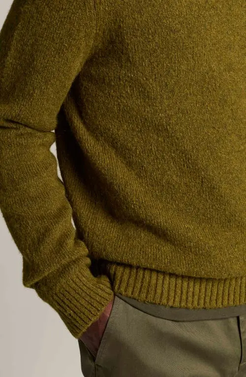 Vince Mottled Marl Crewneck Sweater - Winter Moss