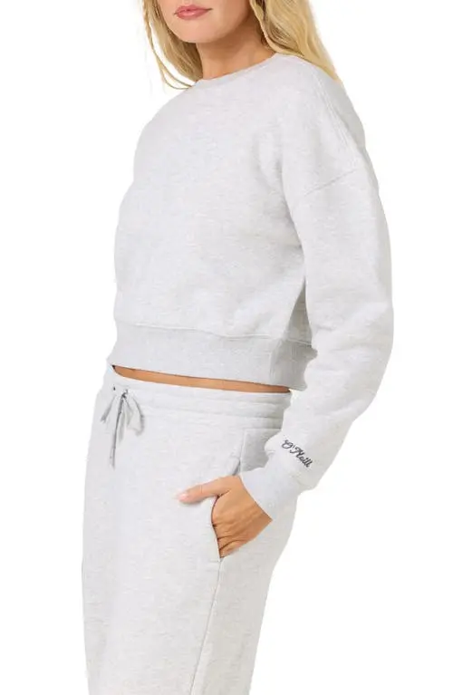O'Neill Evelyn Cropped Sweatshirt - Heather Grey