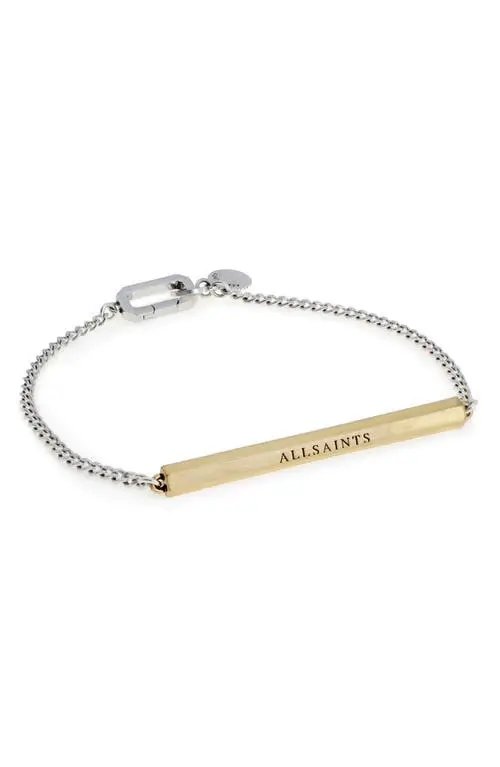 ALLSAINTS Bar Chain Flex Bracelet