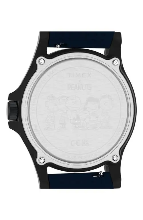 Timex® Peanuts Expedition Acadia Silicone Strap Watch - Blue