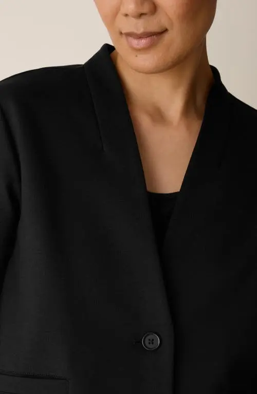 Eileen Fisher High Collar Cropped Jacket