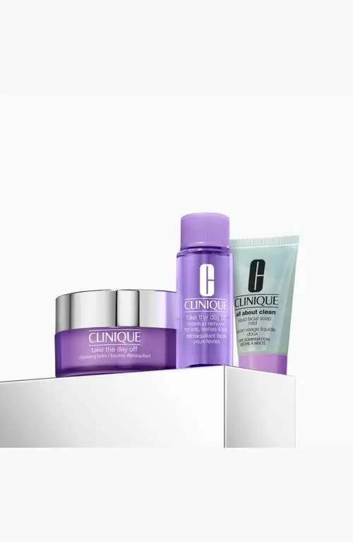CLINIQUE 3-piece The Cleansing Edit Take The Day Off Set