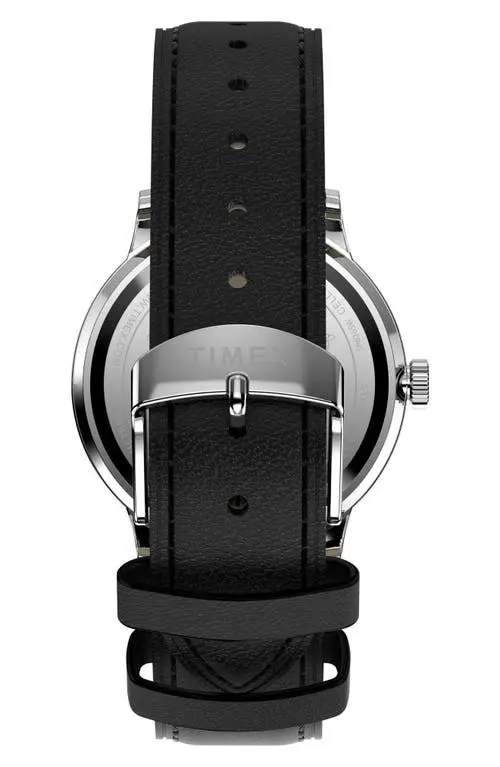 Timex® Peanuts Waterbury Classic Leather Strap Watch