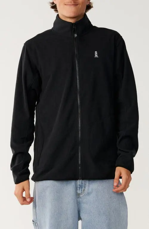 Rip Curl S-series Polar Zip Through Crew Jacket - Black