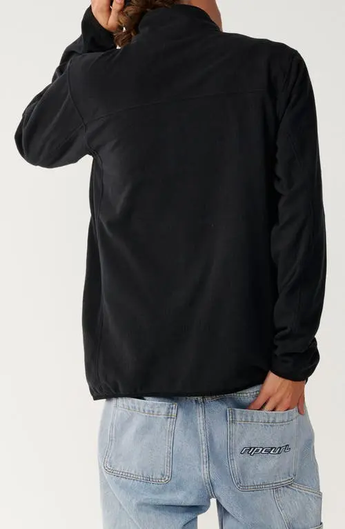 Rip Curl S-series Polar Zip Through Crew Jacket - Black