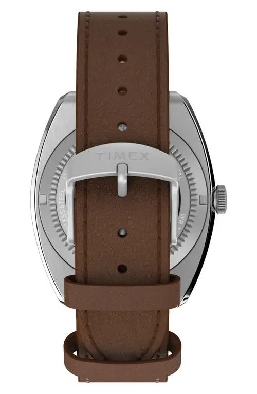 Timex® Expedition Pioneer Automatic Leather Strap Watch