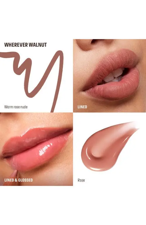 MAKE UP FOR EVER Color & Shine Lip Duo $39 Value - Wherever Walnut