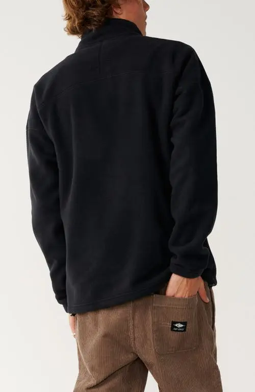 Rip Curl S-series Polartech Crew Quarter Zip Pullover - Black