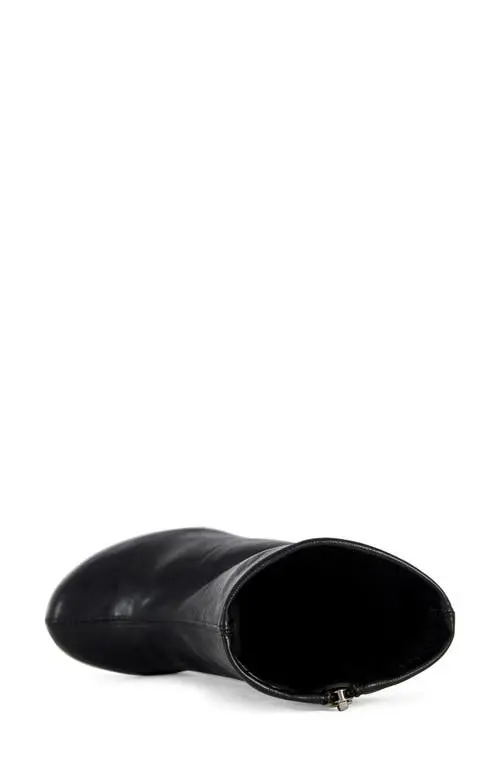 AZALEA WANG Road Faux Leather Platform Wedge Bootie