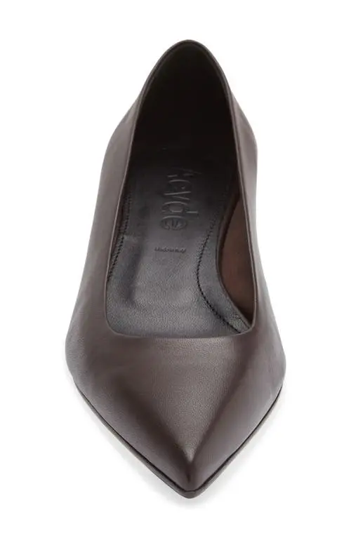 AeydĒ Cari Pointed Toe Kitten Heel Pump - Moka