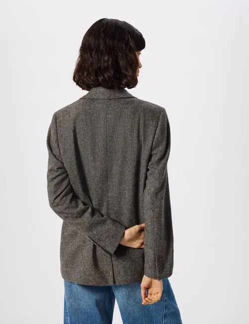 Whistles Herringbone Wool Blazer