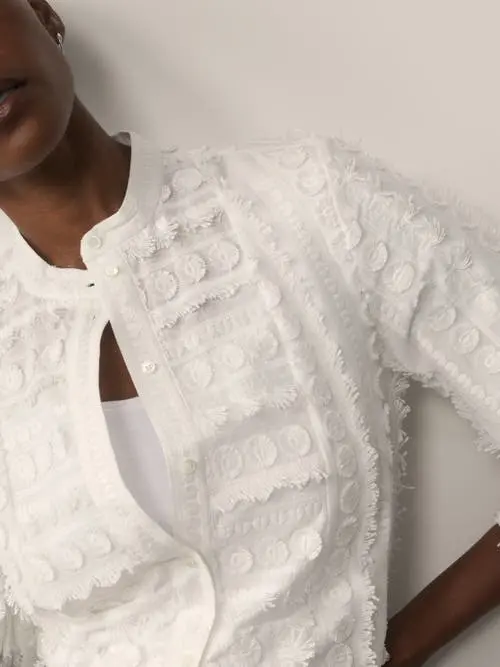 The Fold Nola Mandarin Collar Blouse - White