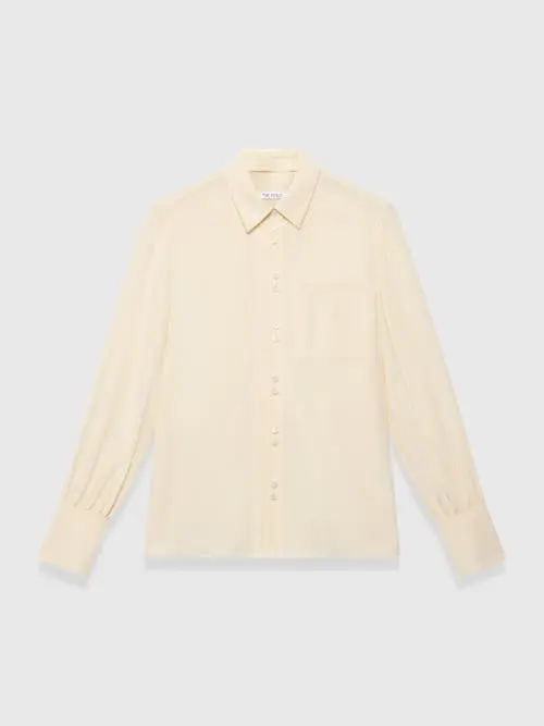 The Fold Corso Silk Shirt - Neutral
