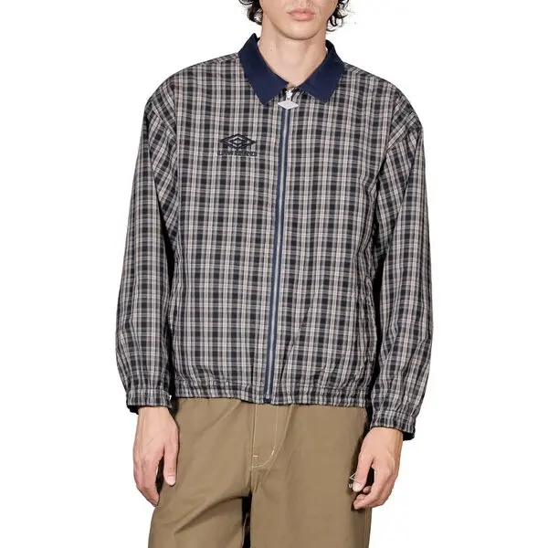 PLEASURES X Umbro Diamonds Reversable Quarter Zip Pullover