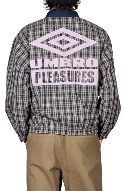 PLEASURES X Umbro Diamonds Reversable Quarter Zip Pullover