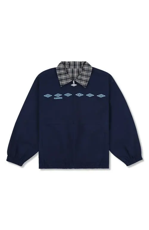 PLEASURES X Umbro Diamonds Reversable Quarter Zip Pullover