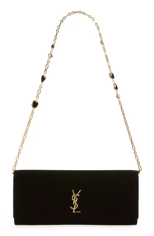 Saint Laurent Kate Clutch On Chain - Black