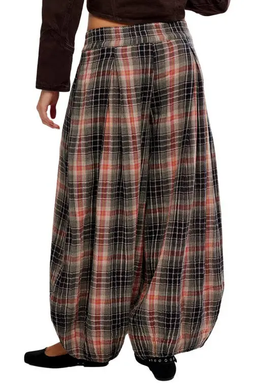 Free People Moonflower Plaid Balloon Pants