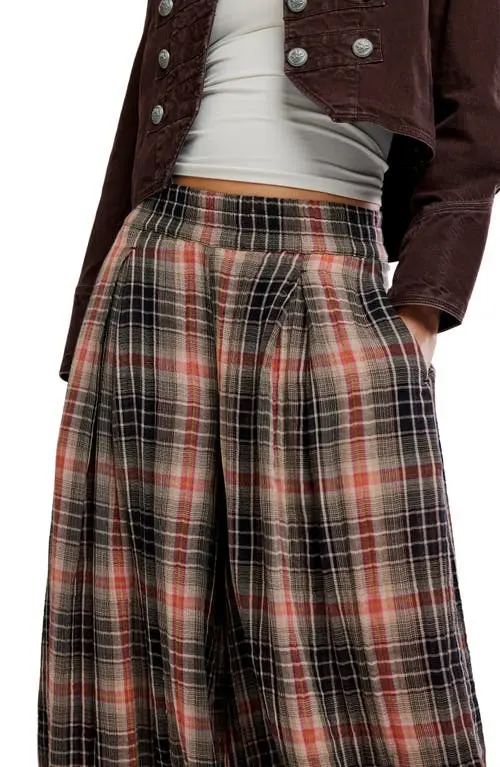 Free People Moonflower Plaid Balloon Pants