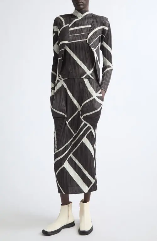 Issey Miyake Fold Line Open Cardigan