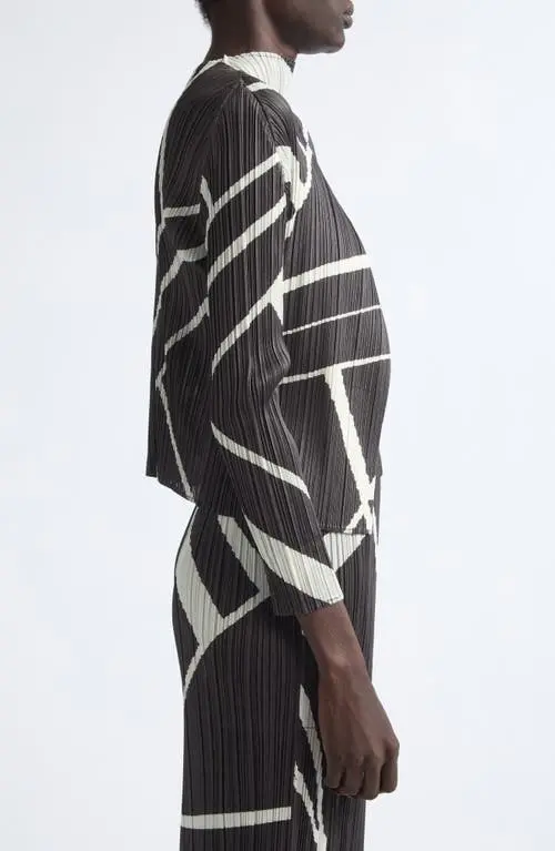 Issey Miyake Fold Line Open Cardigan
