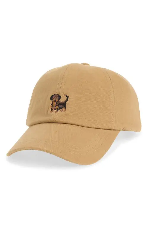Bp. Embroidered Baseball Hat - Tan- Dachshund