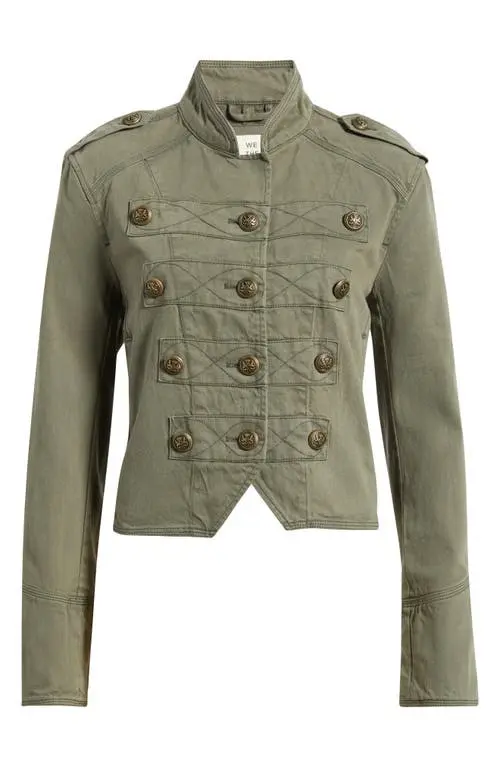Free People Ryland Cotton & Linen Band Jacket - Laurel Canyon