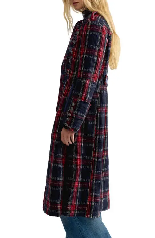 Free People Ace Of Swords Tartan Coat
