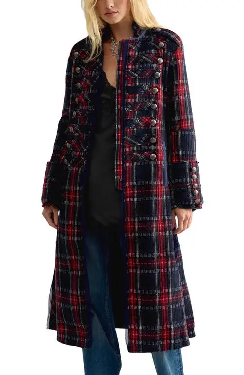 Free People Ace Of Swords Tartan Coat