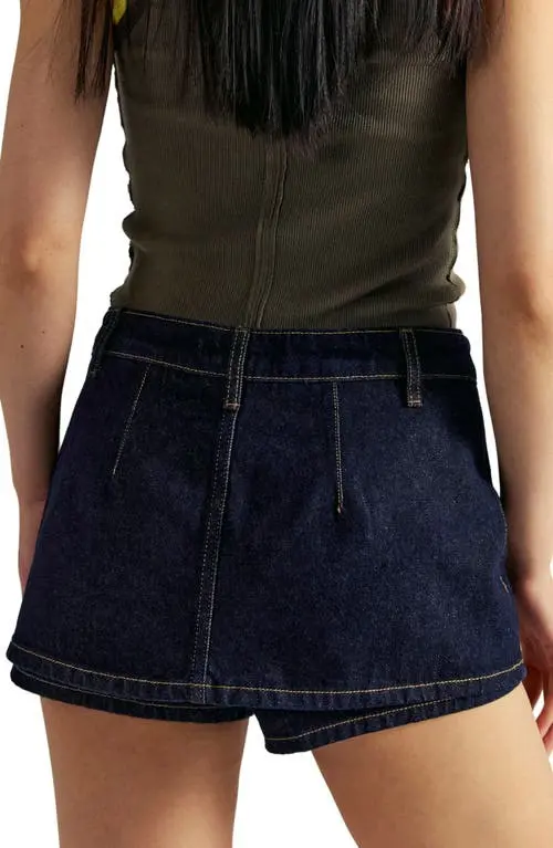 Free People Galivanting Denim Skort