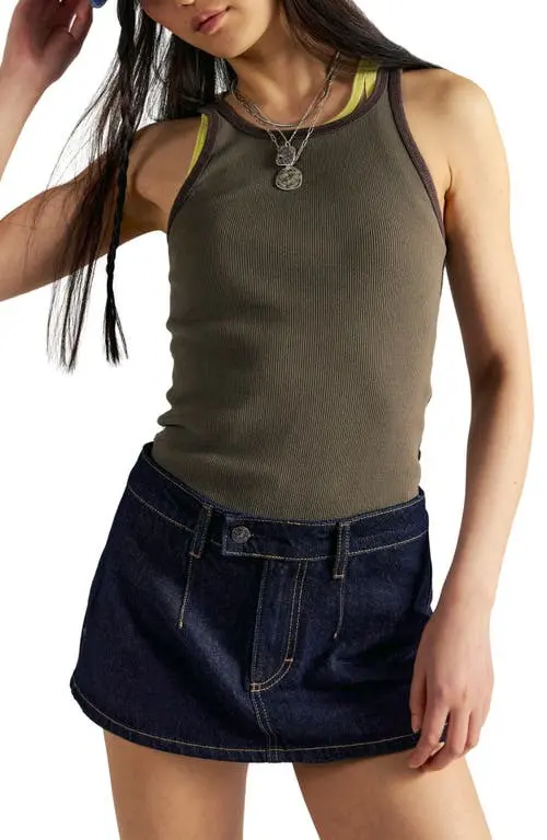 Free People Galivanting Denim Skort