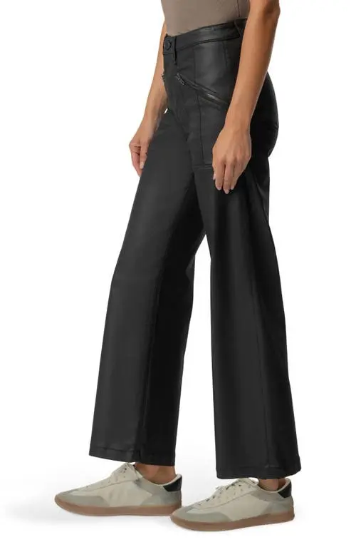 Kut From The Kloth Meg Coated High Waist Wide Leg Ankle Jeans