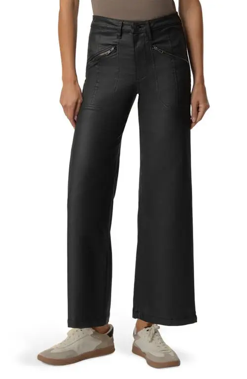 Kut From The Kloth Meg Coated High Waist Wide Leg Ankle Jeans