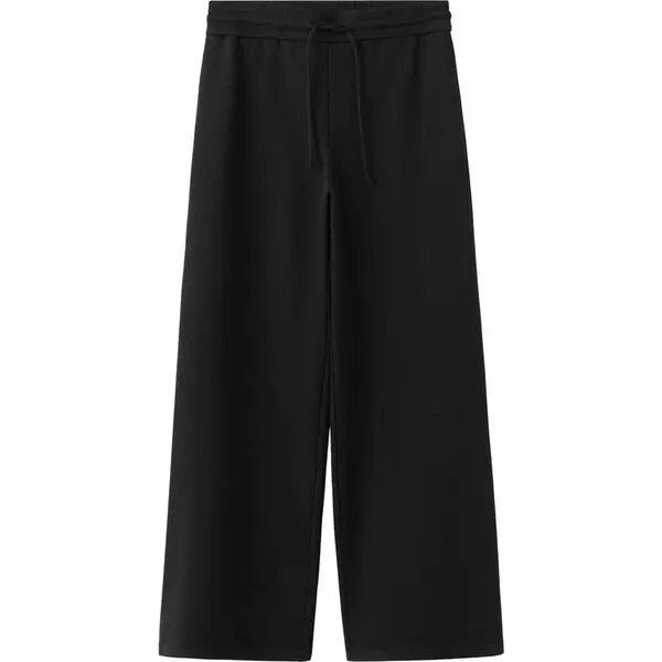 Mango Pull-on Straight Leg Pants - Black