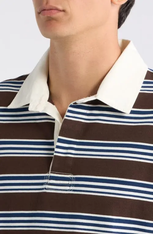 CORRIDOR Mini Stripe Cotton Rugby Shirt