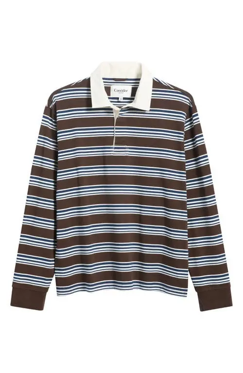 CORRIDOR Mini Stripe Cotton Rugby Shirt