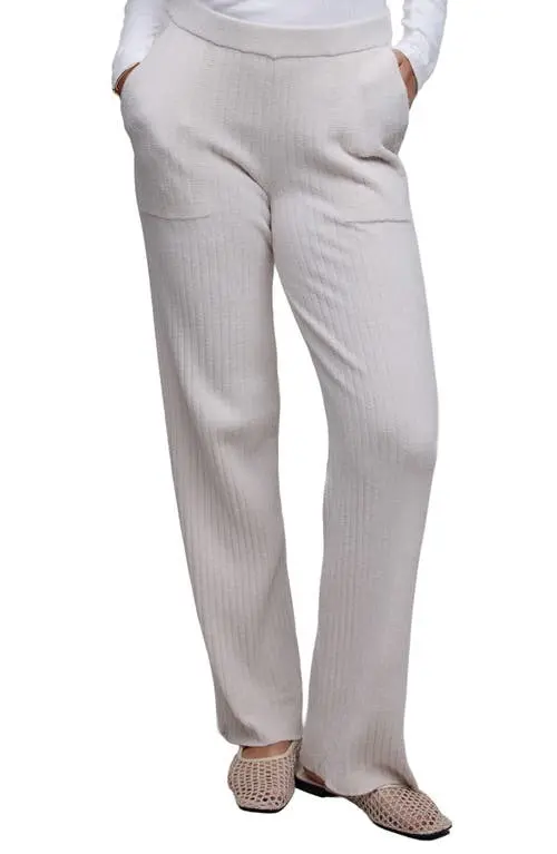 Barefoot Dreams Patch Pocket Ribbed Pants - Sand Dune