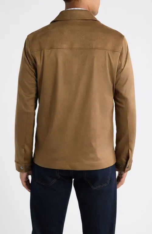 Johnston & Murphy Bardwell Faux Suede Zip Jacket