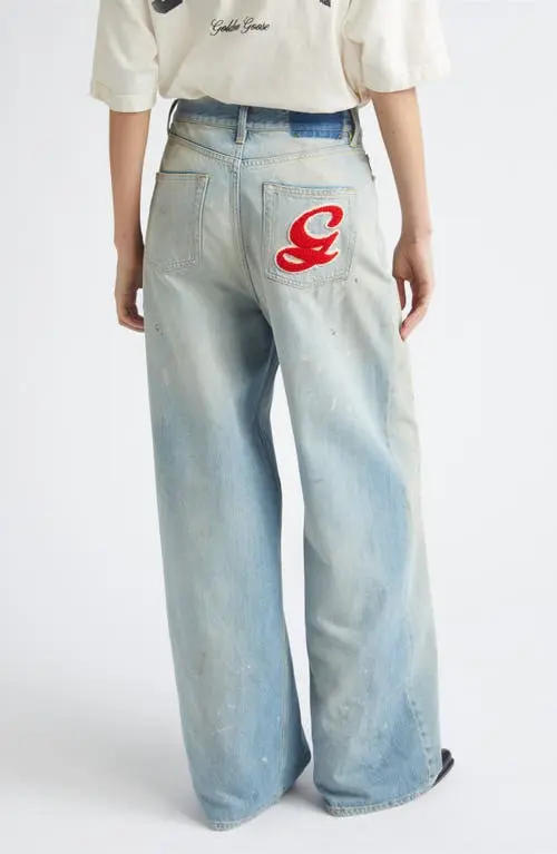 GOLDEN GOOSE Melody Boyfriend Wide Leg Jeans