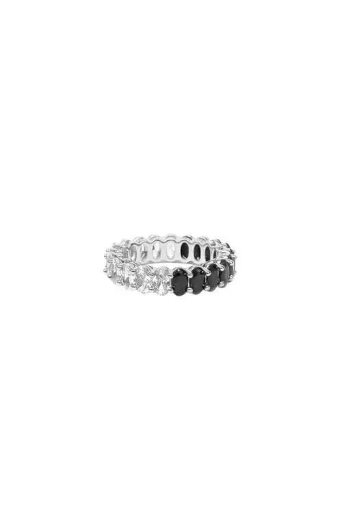 BEARFRUIT JEWELRY Morrisa Bold Crystal Statement Ring Trendy Unique - Silver