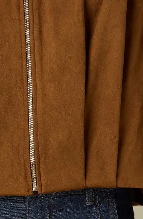 Wit & Wisdom Faux Suede Bomber Jacket