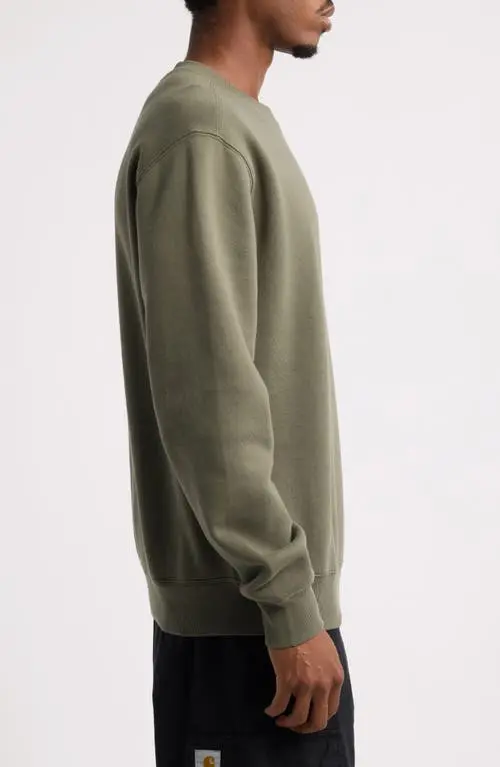 Carhartt Work In Progress Pinball Embroidered Cotton Crewneck Sweatshirt