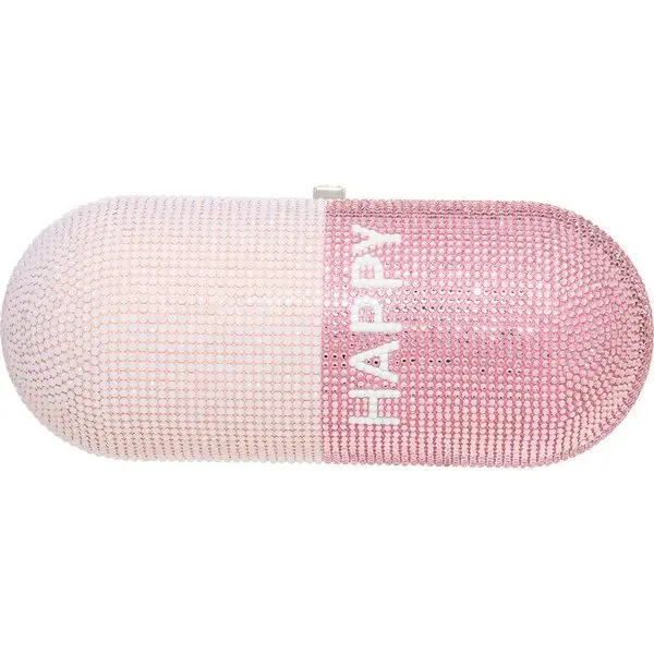 Judith Leiber Happy Pill Capsule Crystal Evening Bag