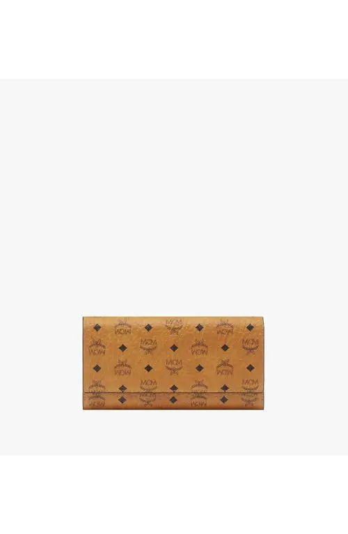 Mcm Aren Continental Wallet In Visetos