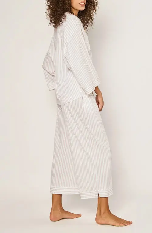PETITE PLUME Olivia Striped Pima Cotton Pajamas